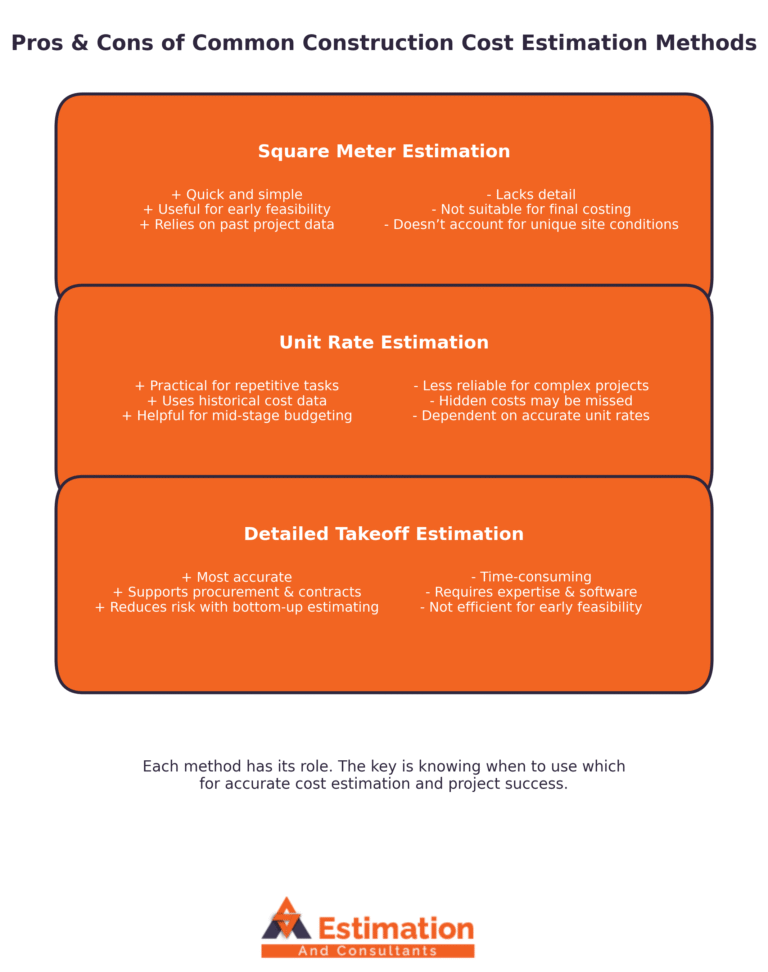 The 3 Most Common Construction Cost Estimation Methods